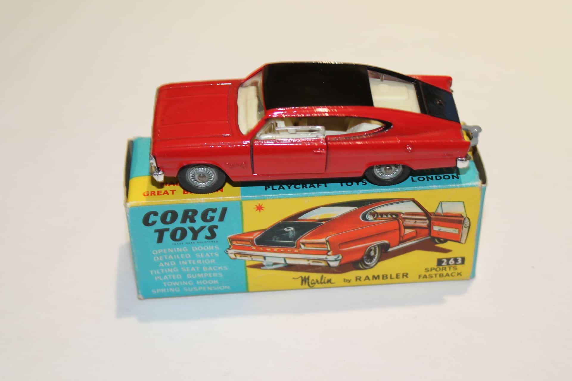 Corgi Toys 263 Marlin Rambler Fastback - Diecast