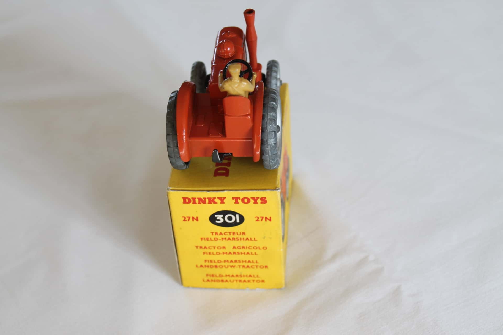 Dinky 027N/301 Field Marshall Tractor | orange | Almost Mint