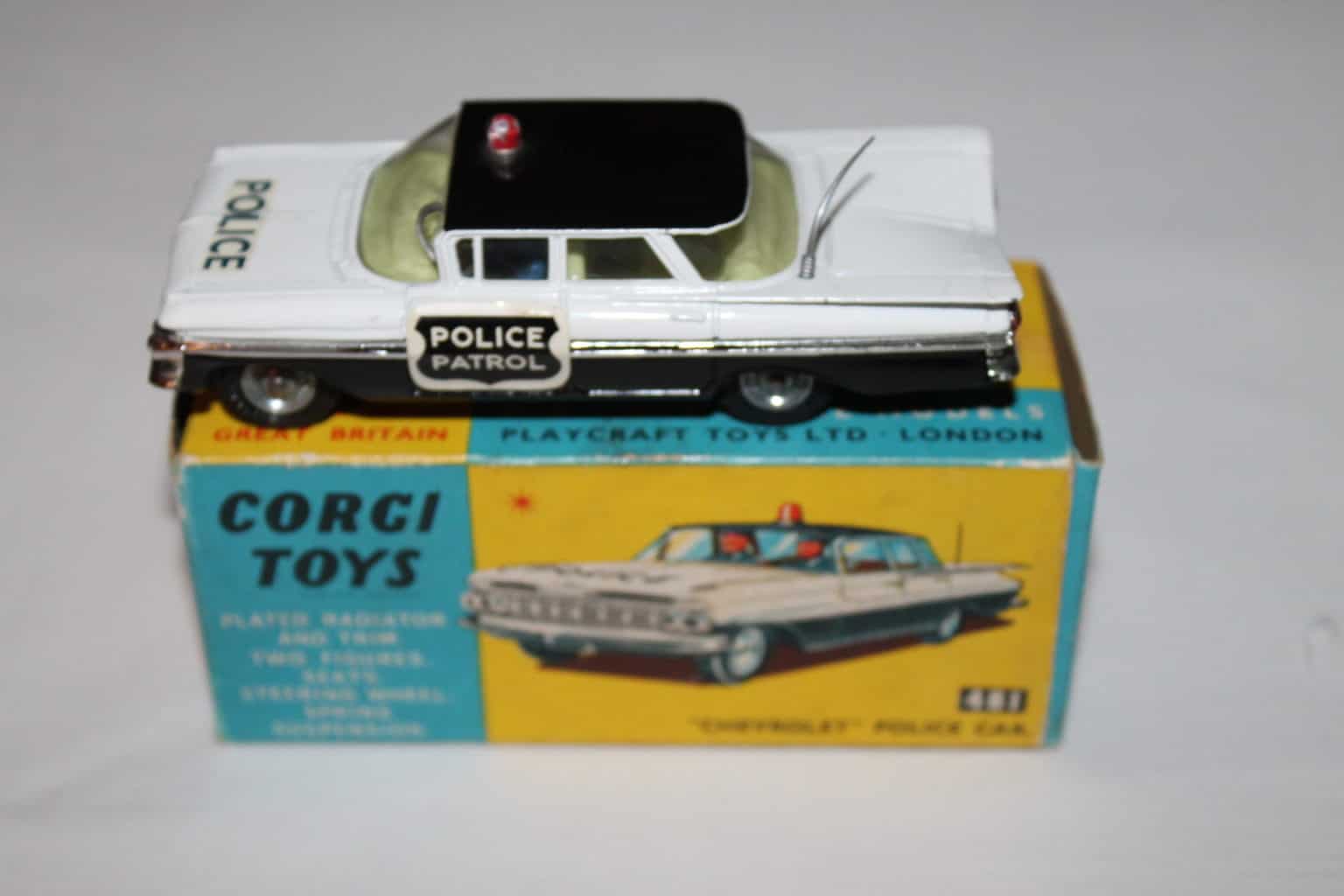 Corgi Toys 481 Chevrolet Police Car - Diecast
