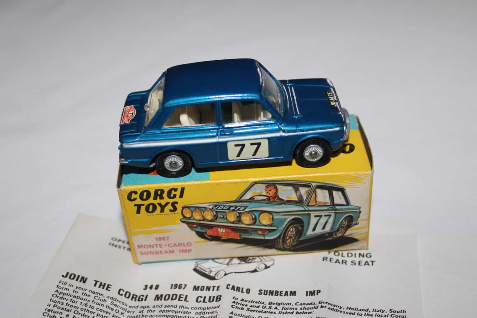 Corgi Toys 340 Sunbeam Imp Monte Carlo Ralley - Diecast