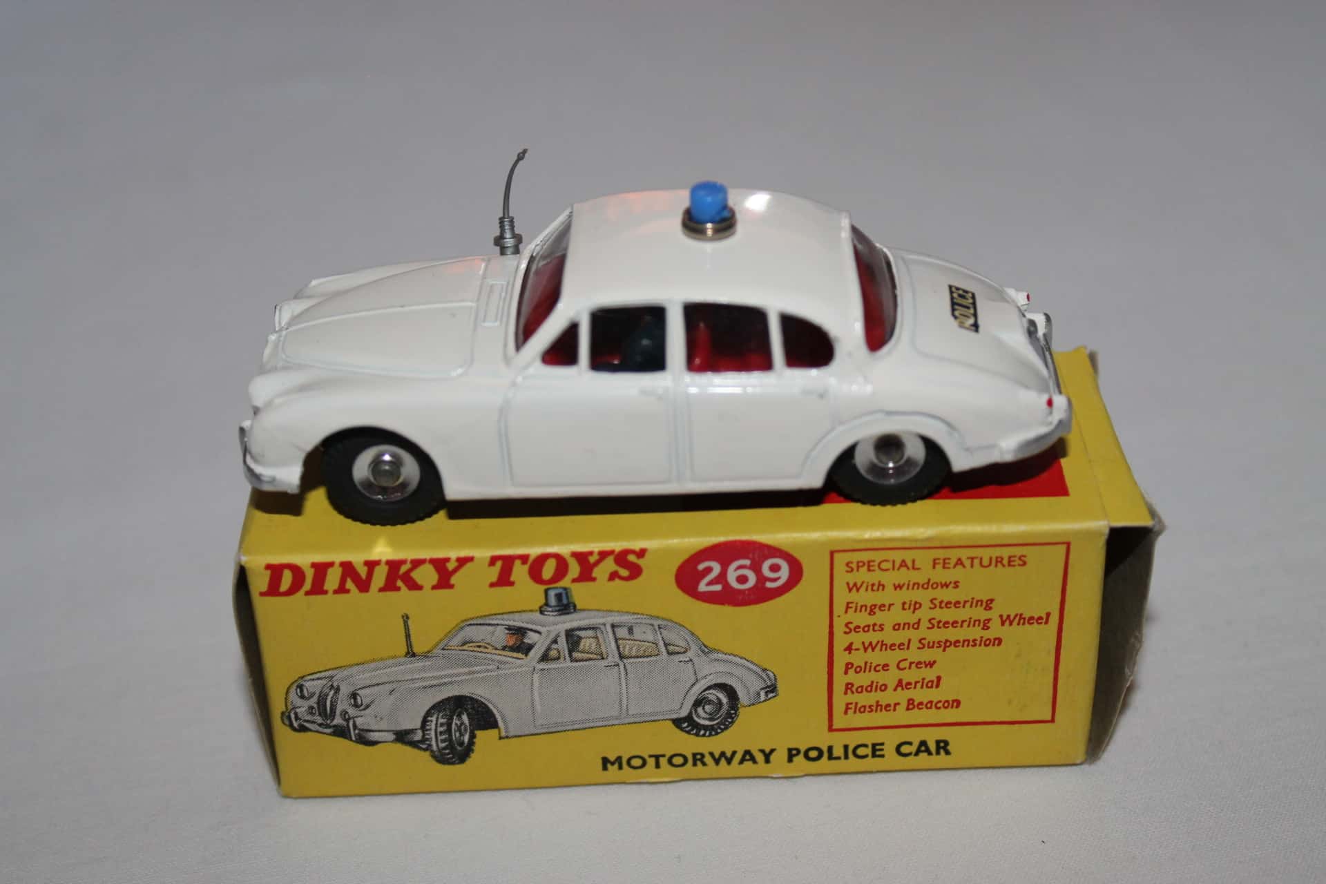 Dinky Toys 269 Jaguar Motorway Police Car - Diecast