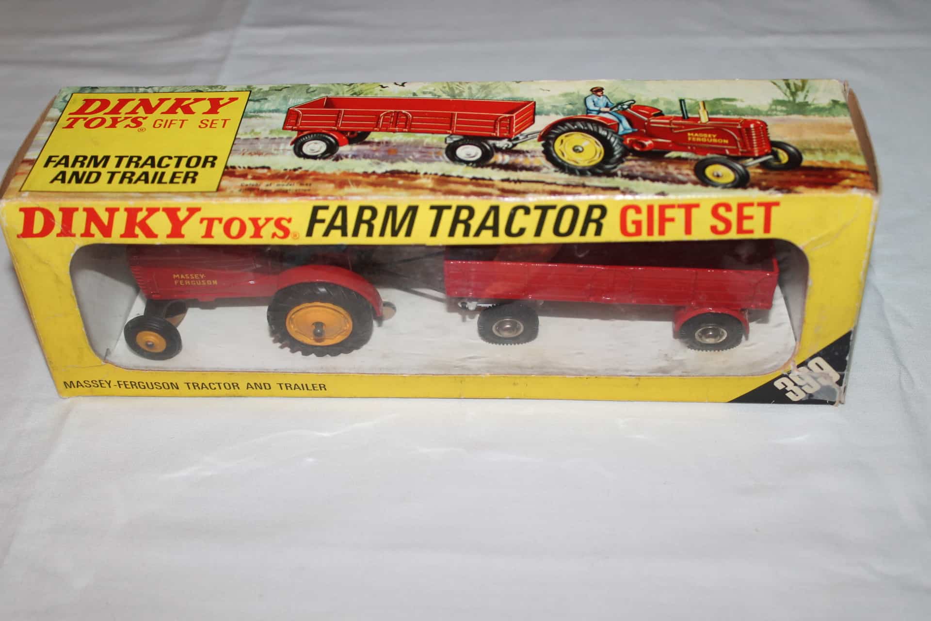Dinky 399 Farm Tractor & Trailer | Mint