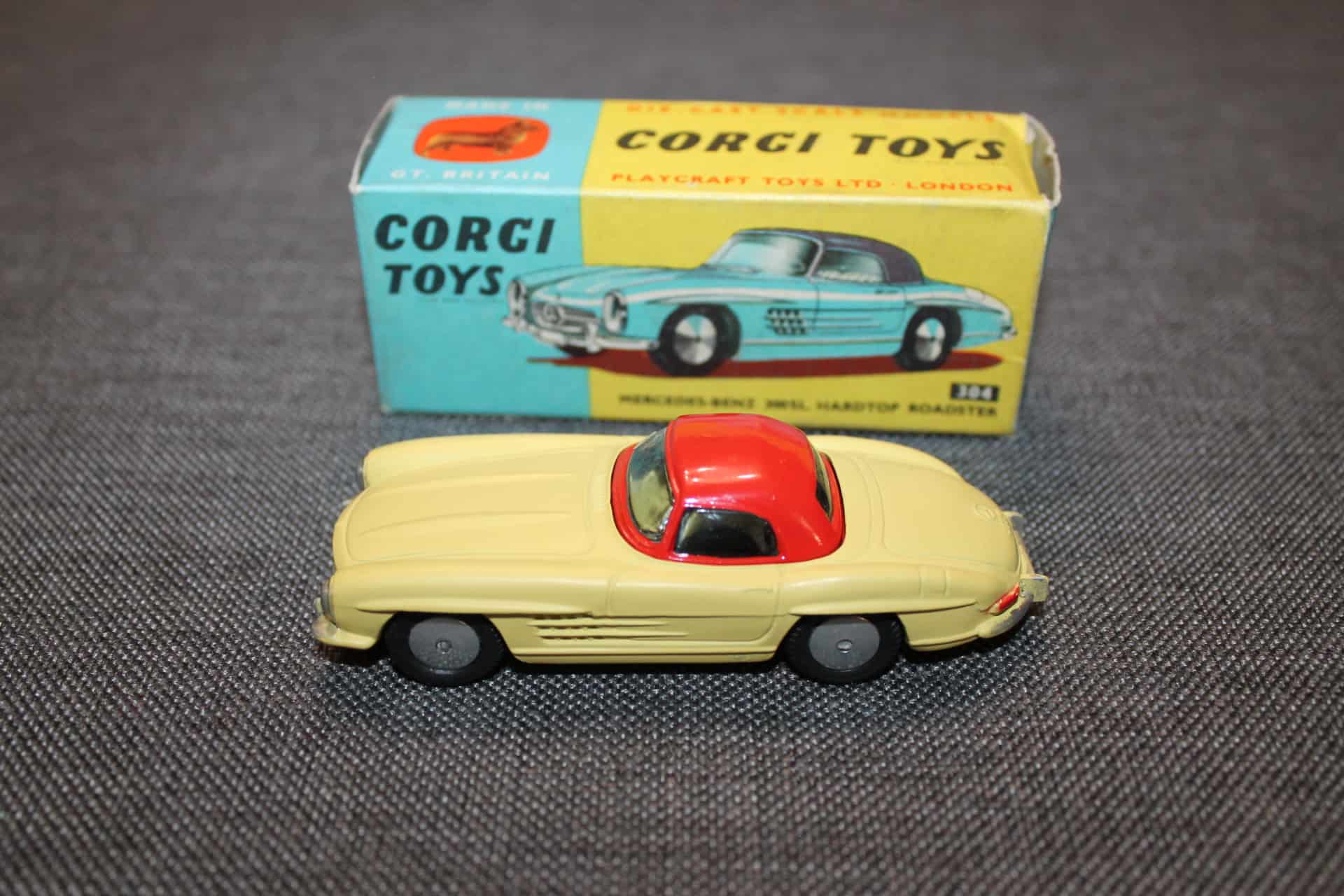 Corgi 304 Mercedes-Benz 300SL Hardtop Roadster | Almost Mint