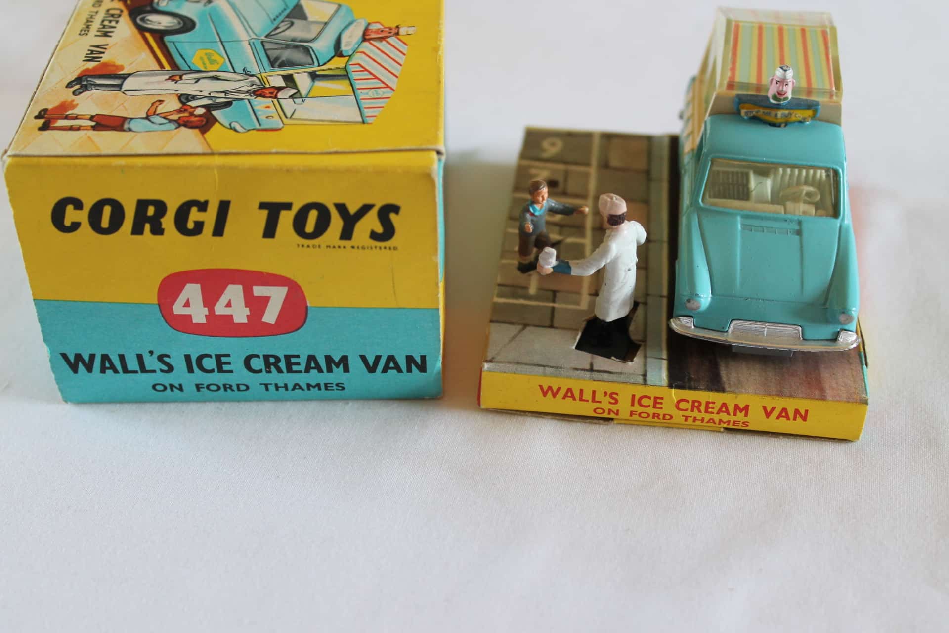Corgi Toys 447 Ford Thames Wall's Ice Cream Van - Diecast