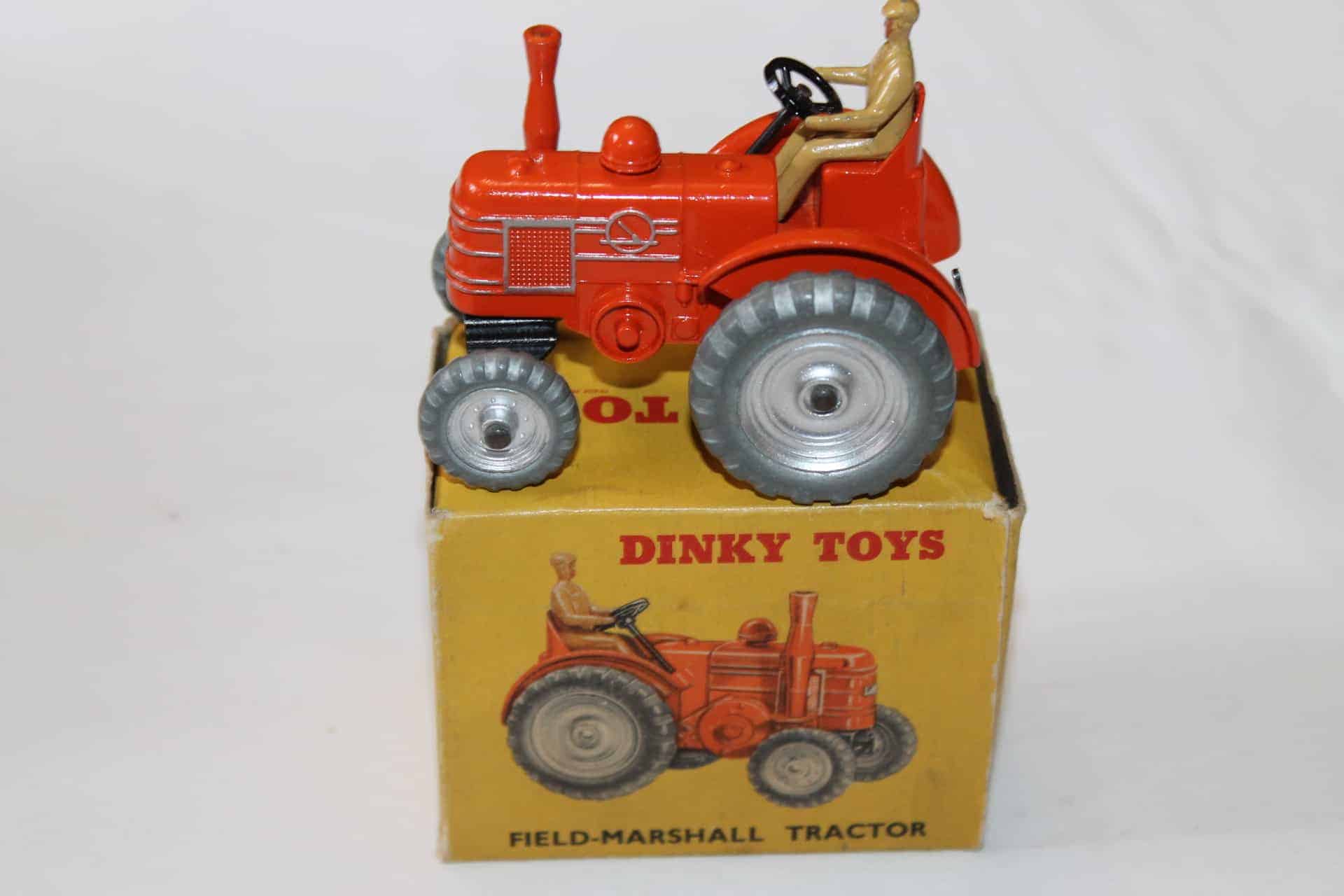 Dinky 027N/301 Field Marshall Tractor | orange | Almost Mint