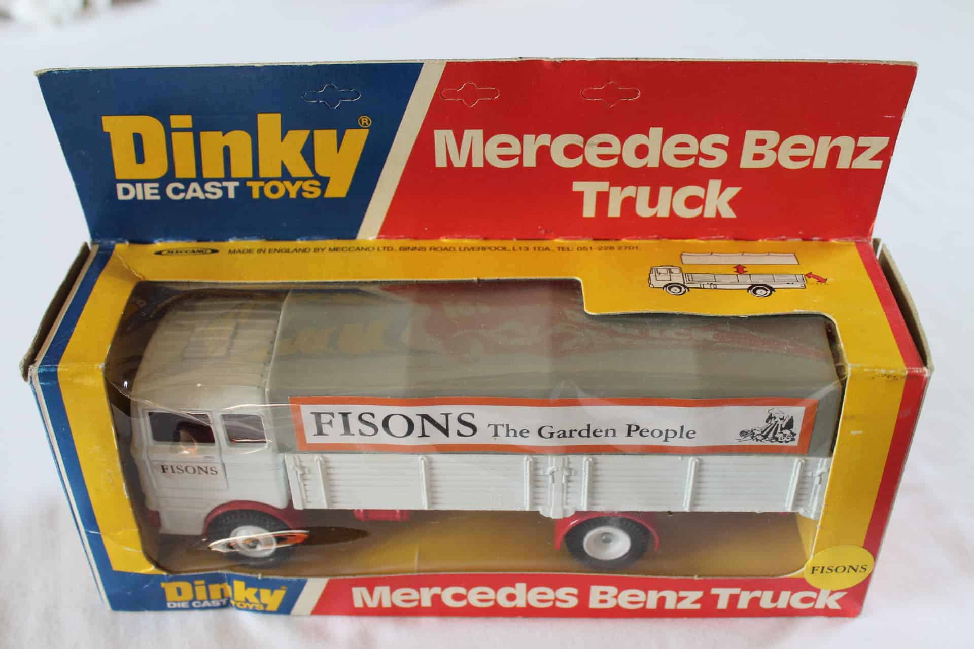 Dinky Toys 940 Mercedes Benz Truck Rare 'Fisons' Promotional. - Diecast