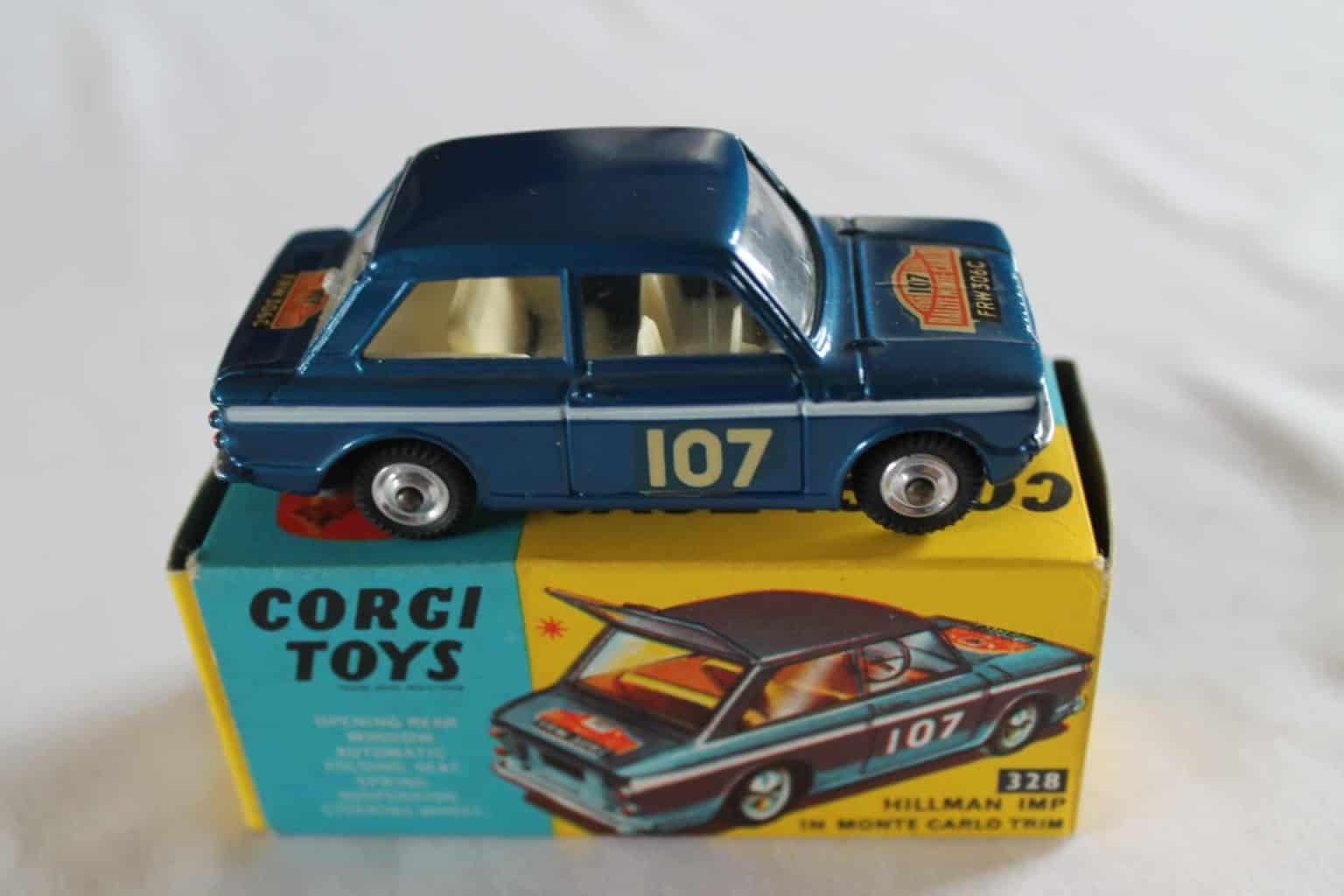 Corgi 328 Hillman Imp Monte Carlo | metallic blue | Mint