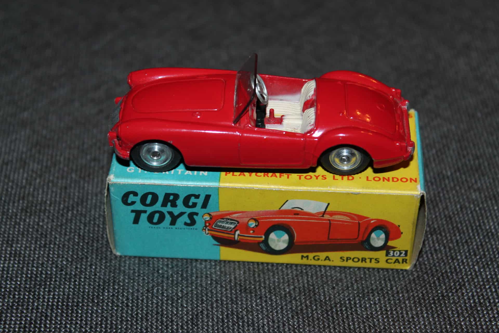 Corgi Toys 302 M.G.A. Sports Car - Diecast