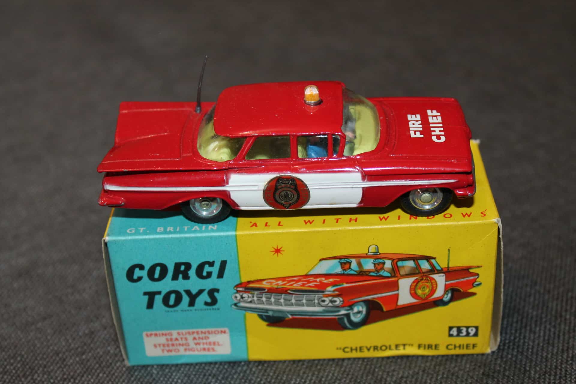 Corgi 439 Chevrolet Fire Chief Car | Almost Mint | Own