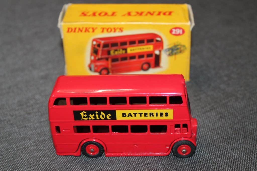 Dinky Toys 291 London Double Decker Bus 'Exide' - Diecast