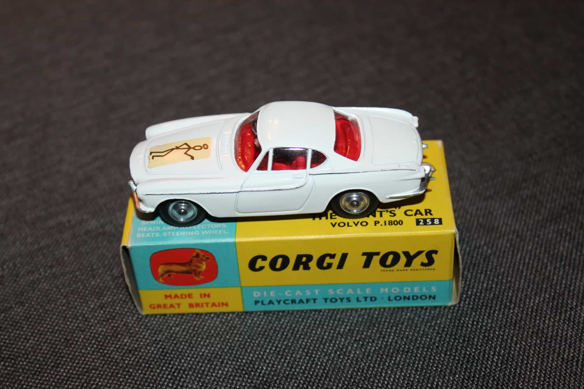 Corgi Toys 258 'The Saint' Volvo P1800 - Diecast