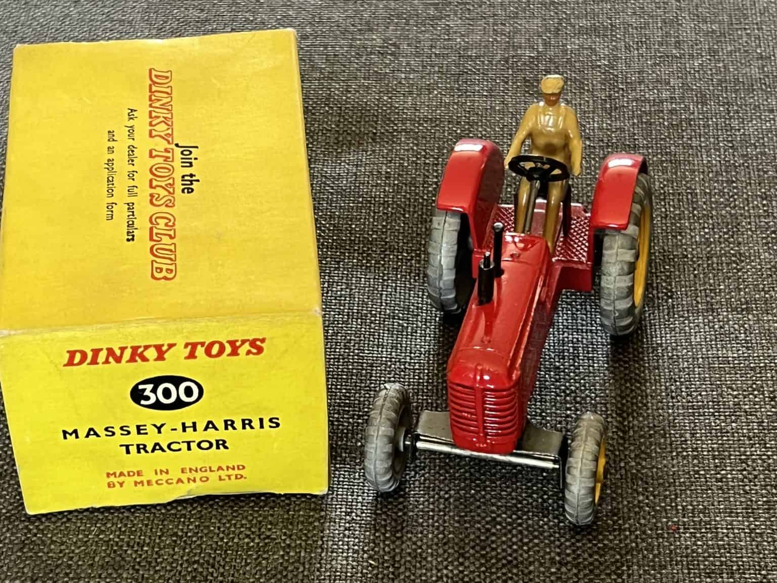 Dinky Toys 300 Massey Harris Tractor - Diecast