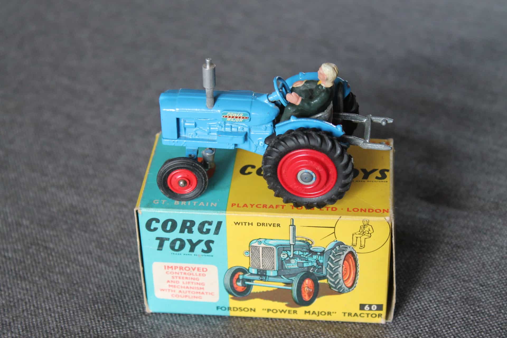 Corgi Toys 060 Fordson "Power Major" Tractor - Diecast