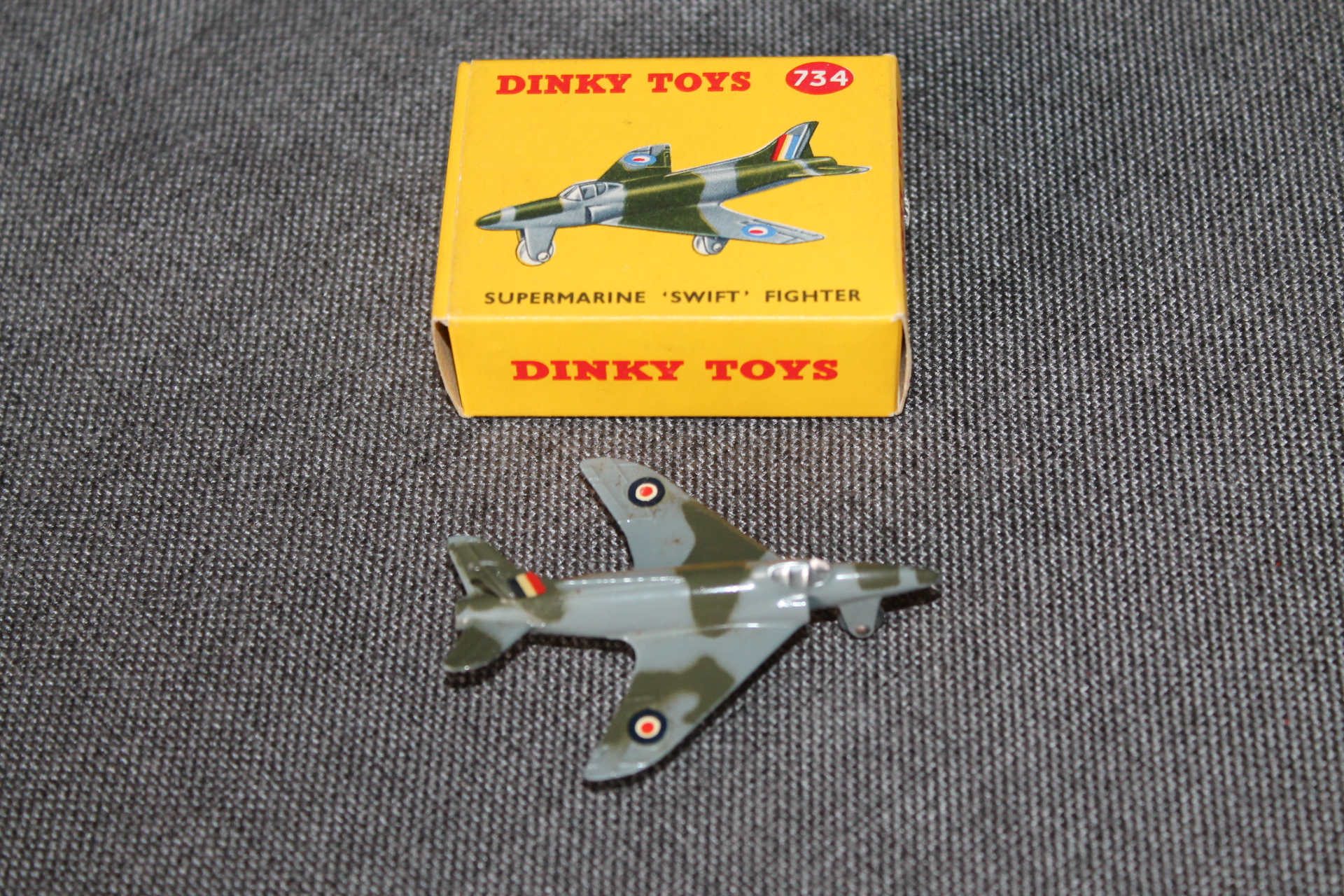 Dinky Toys 734 Supermarine 'Swift' Fighter - Diecast