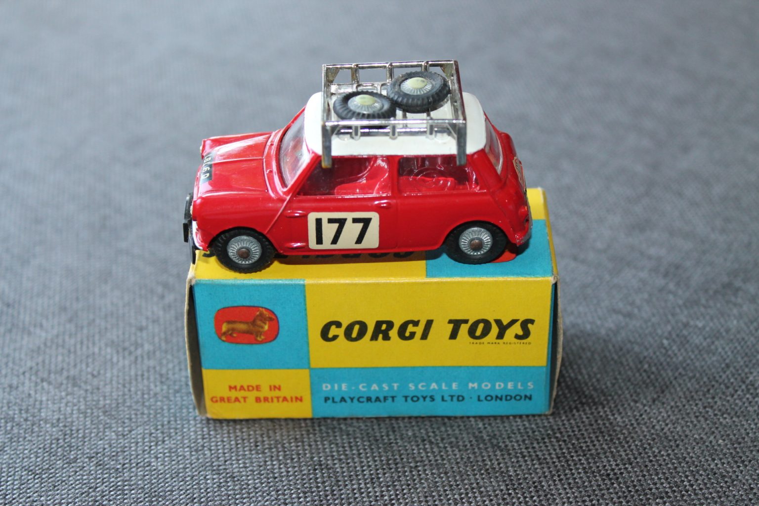 Corgi Toys 339 1967 Monte Carlo Winner B.M.C. Mini Cooper - Diecast