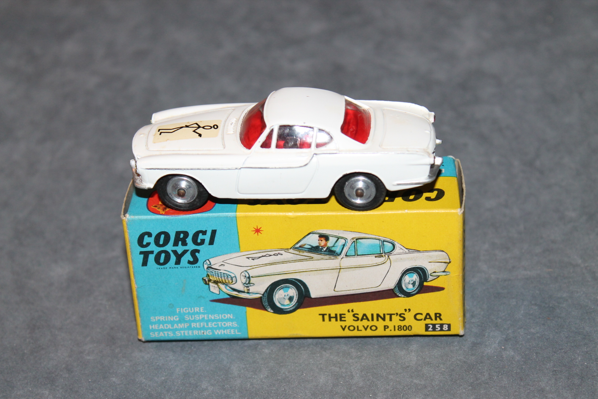 Corgi Toys 258 'The Saint' Volvo P1800 - Diecast