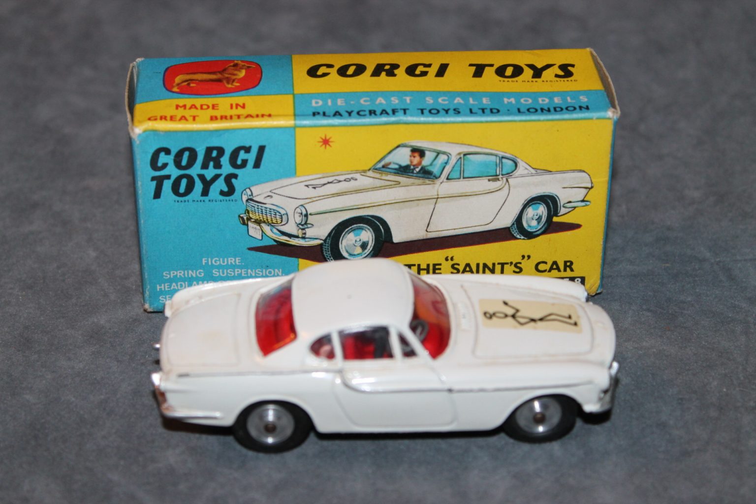 Corgi Toys 258 'The Saint' Volvo P1800 - Diecast