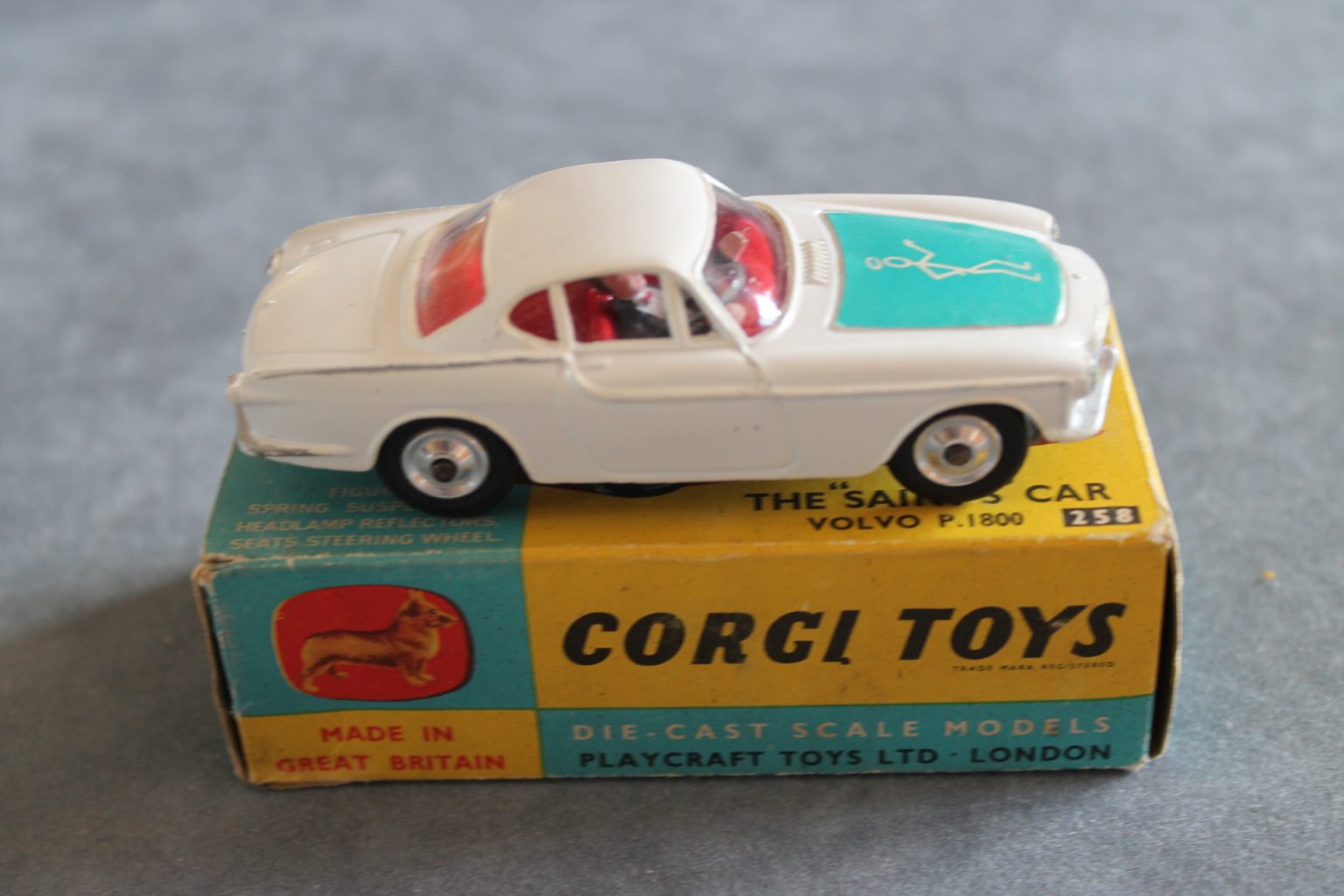 Corgi Toys 258 'The Saint' Volvo P1800 - Diecast