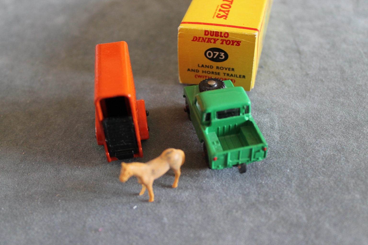 Dublo Dinky 073 Land-Rover & Horse Trailer | Almost Mint