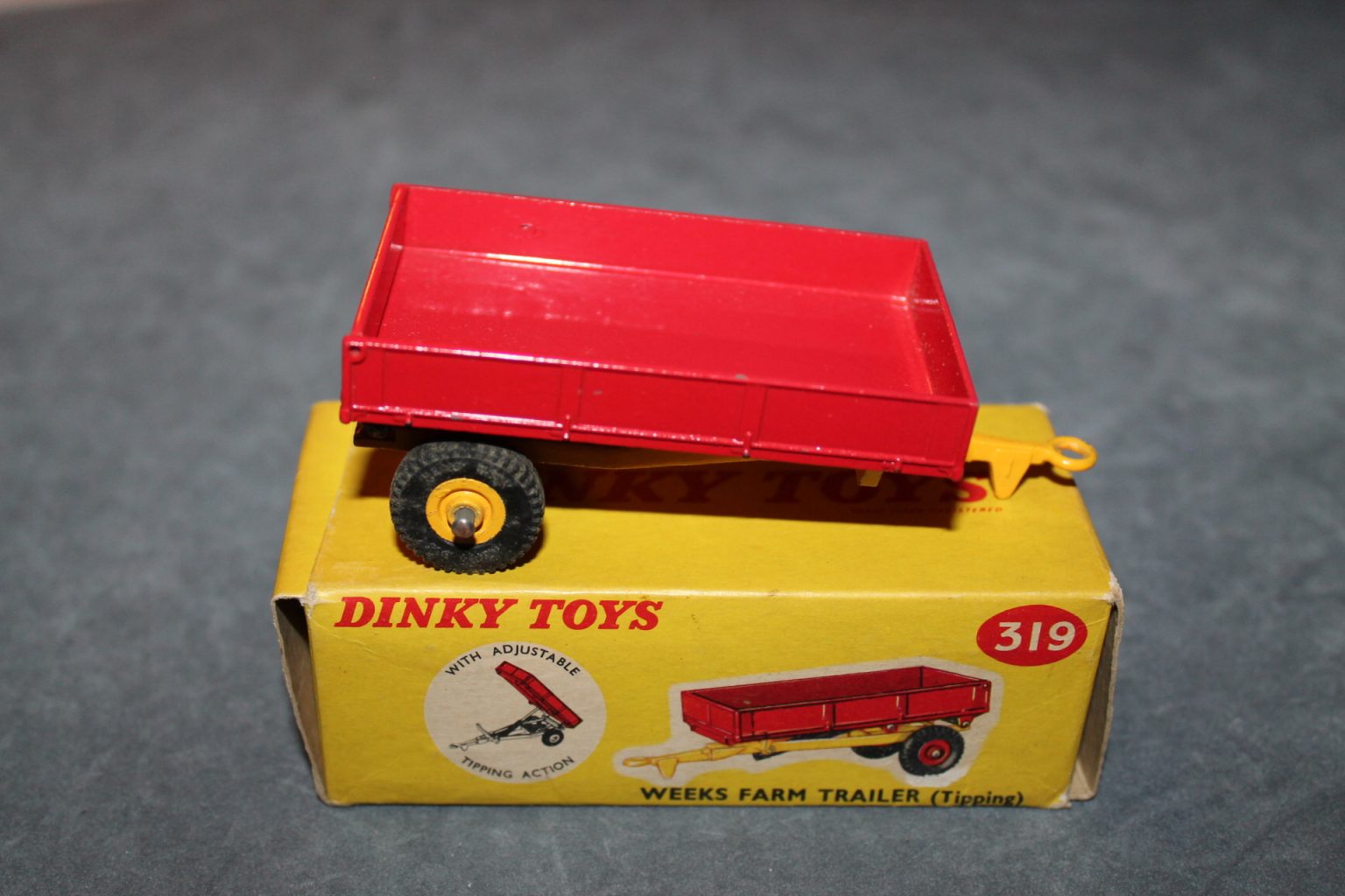 Dinky 319 Weeks Farm Tipping Trailer | Almost Mint
