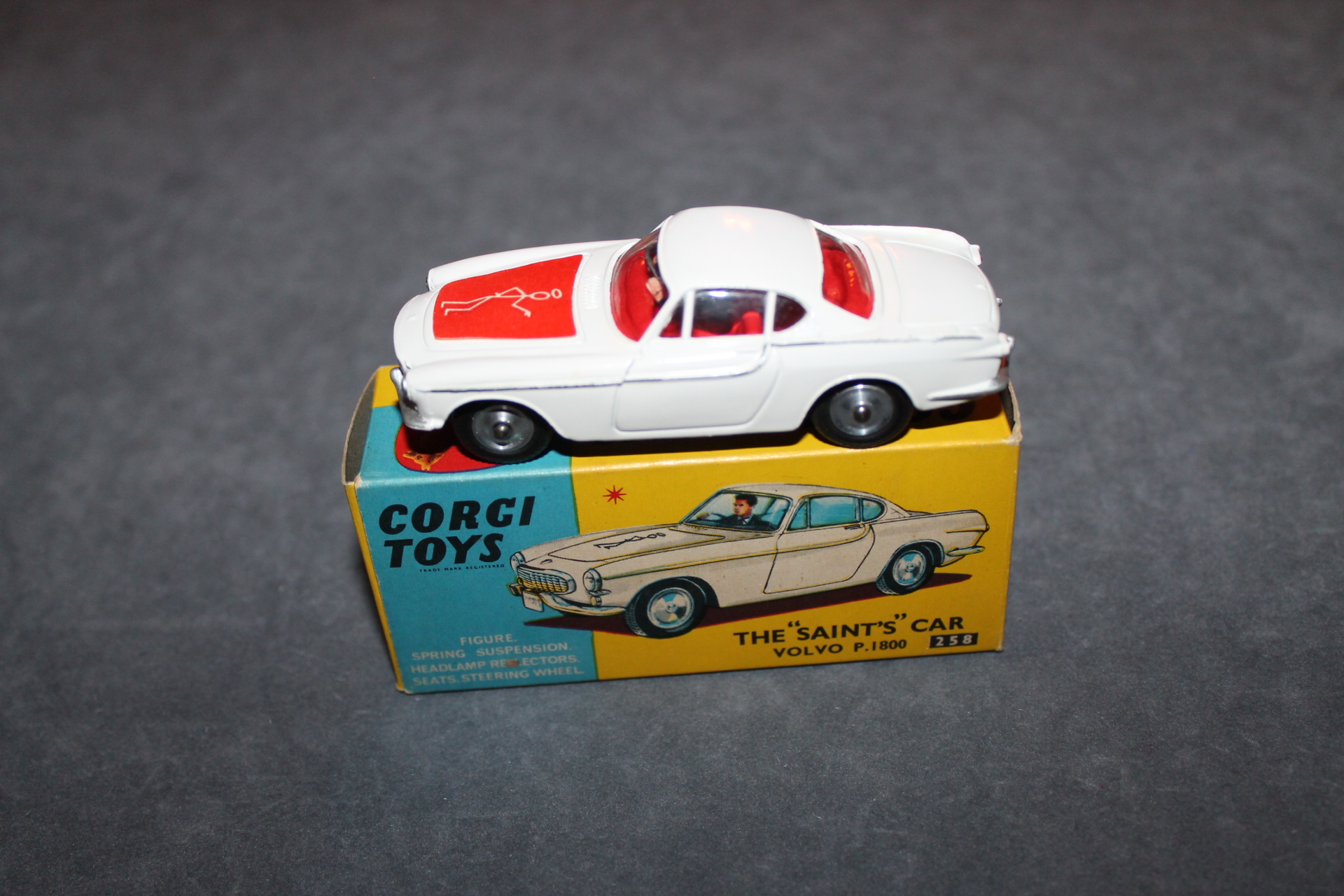 Corgi Toys 258 'The Saint' Volvo P1800 - Diecast