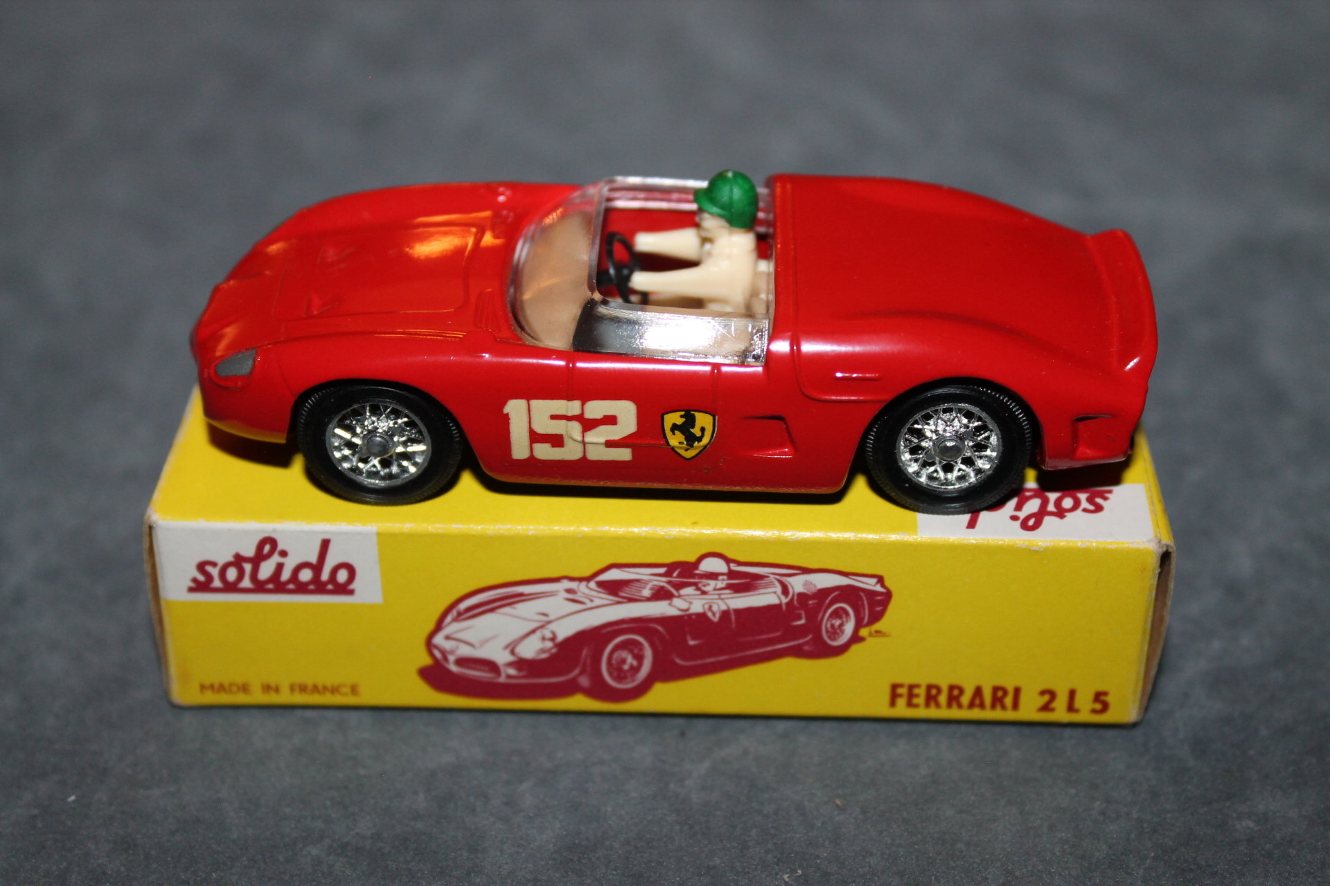 Solido Toys 129 Red Ferrari 2 L 5 - Diecast