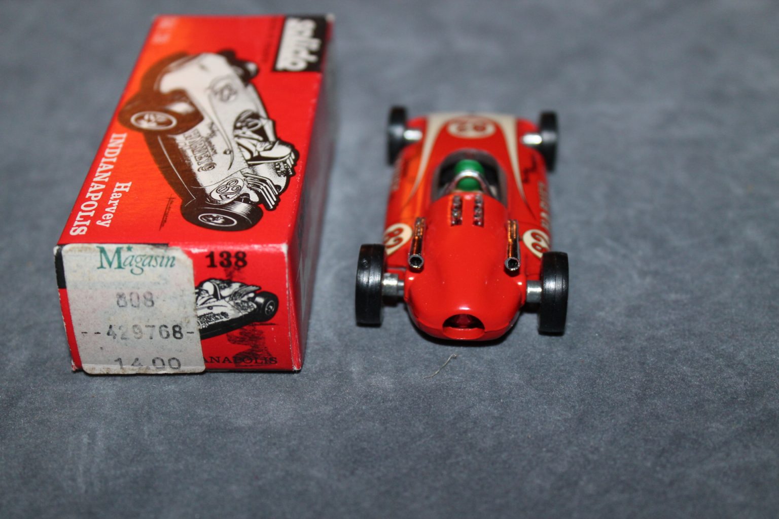 Solido 138 Harvey Indianapolis Racing Car | Red & Cream