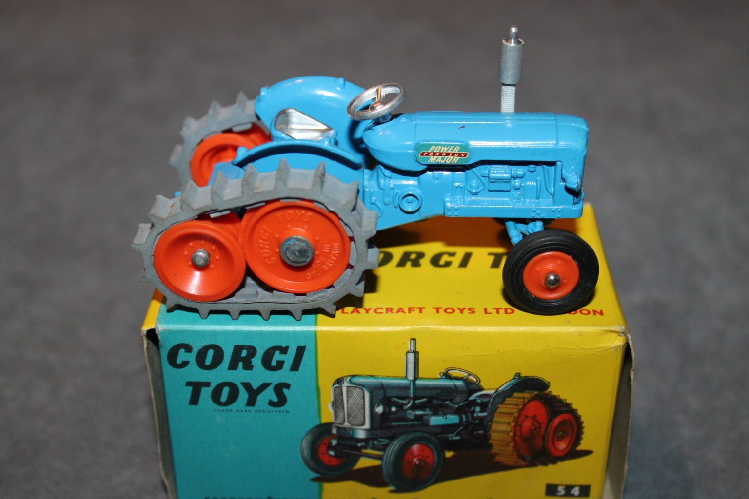 Corgi Toys 054 Fordson "Power Major" Half Track Tractor - Diecast