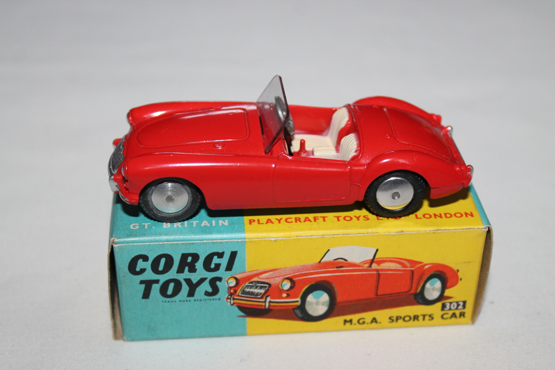 Corgi Toys 302 M.G.A. Sports Car - Diecast