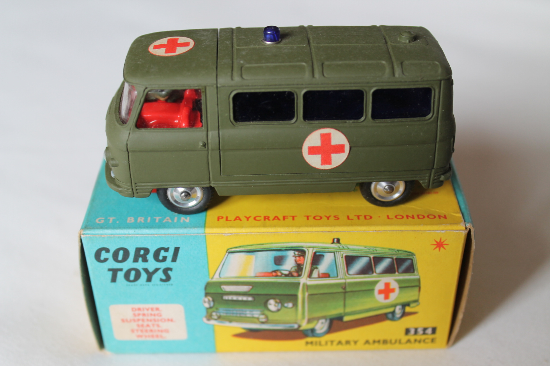 Corgi Toys 354 Military Ambulance - Diecast