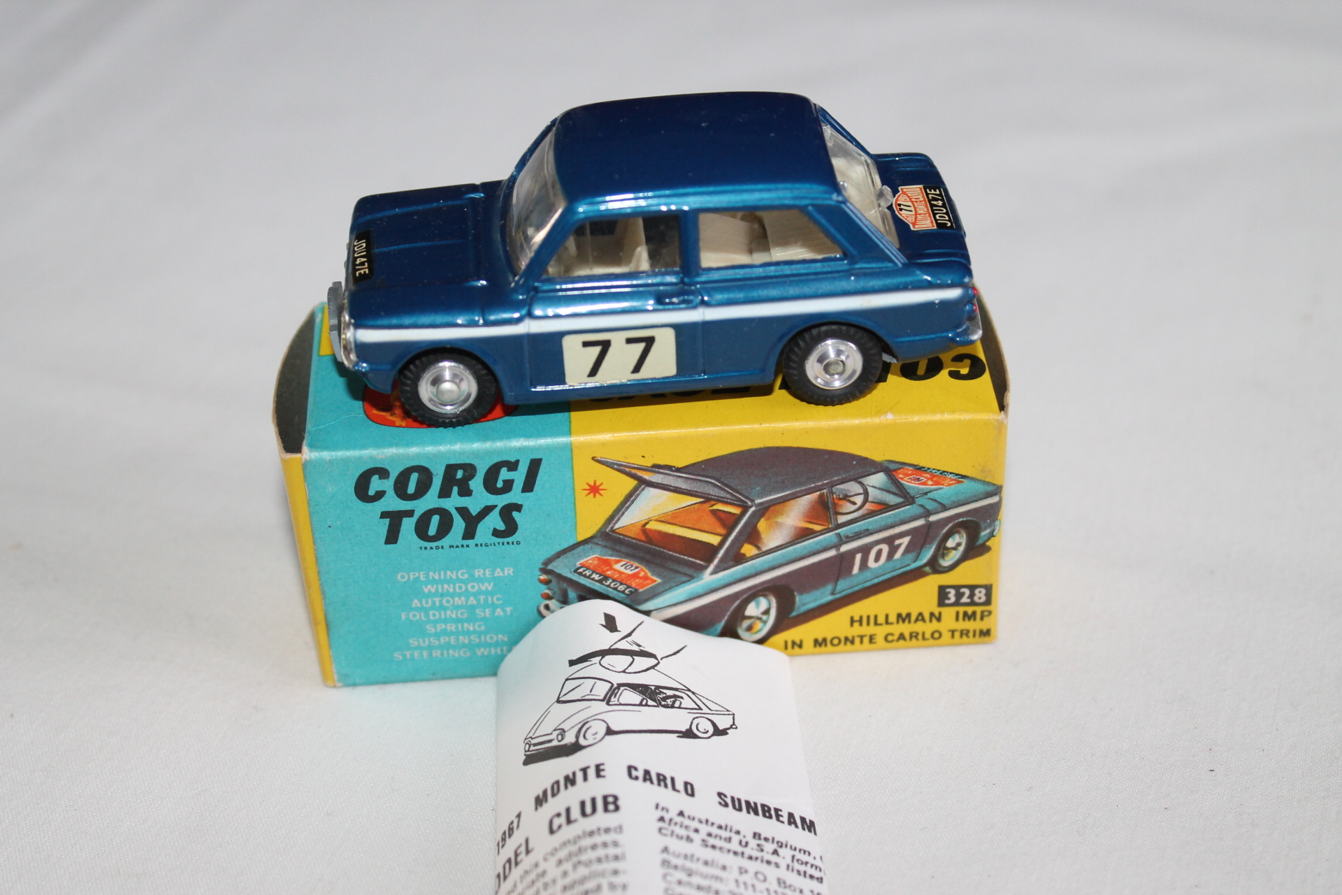 Corgi Toys 340 Hillman Imp Monte Carlo - Diecast