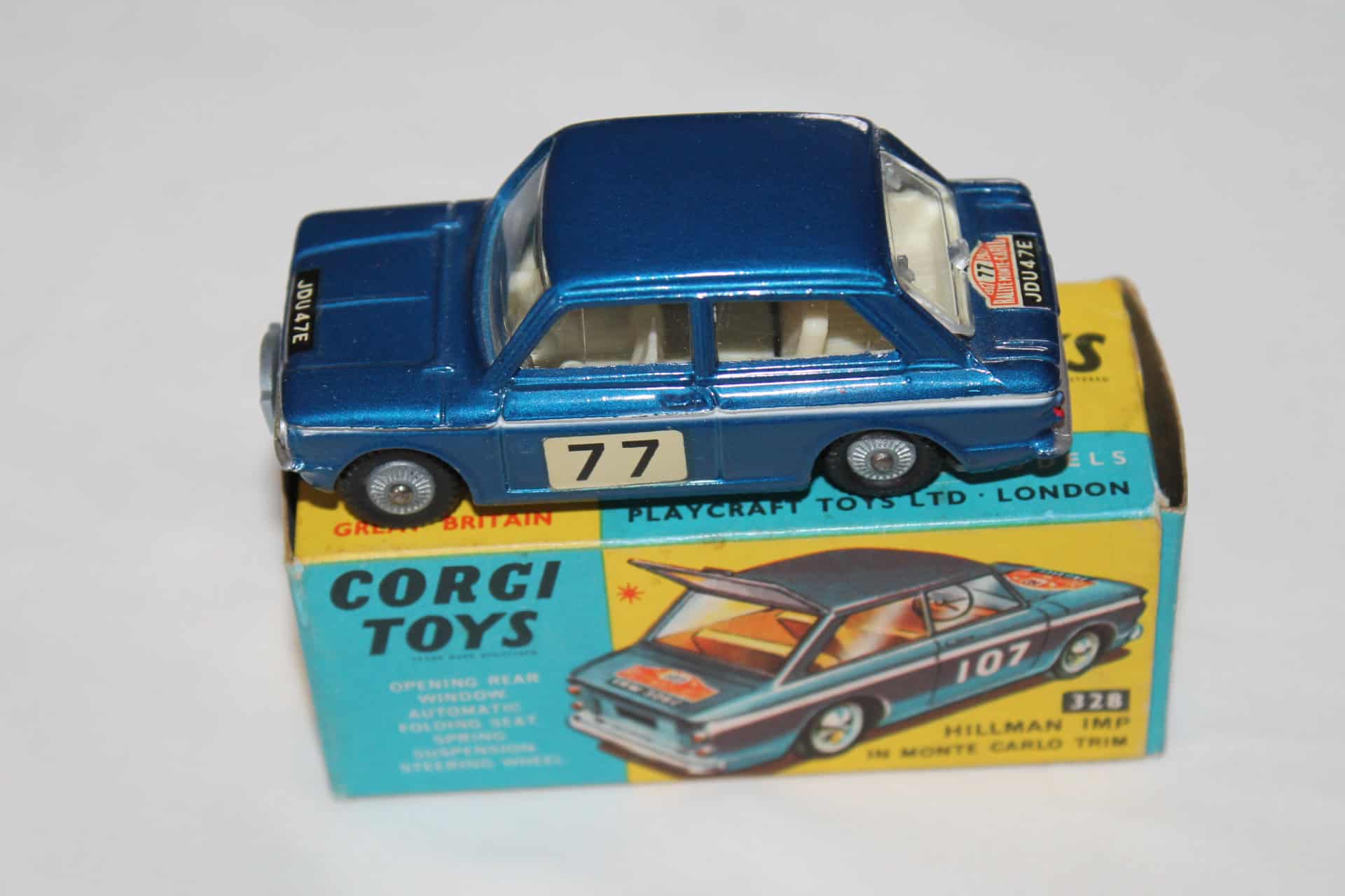 Corgi 340 Hillman Imp Monte Carlo | metallic blue