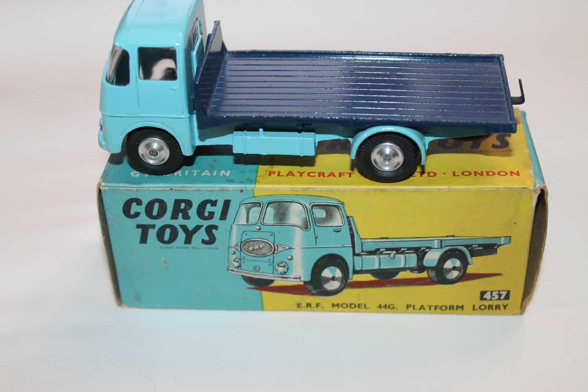Corgi Toys 457 E.R.F. Model 44G. Platform Lorry - Diecast