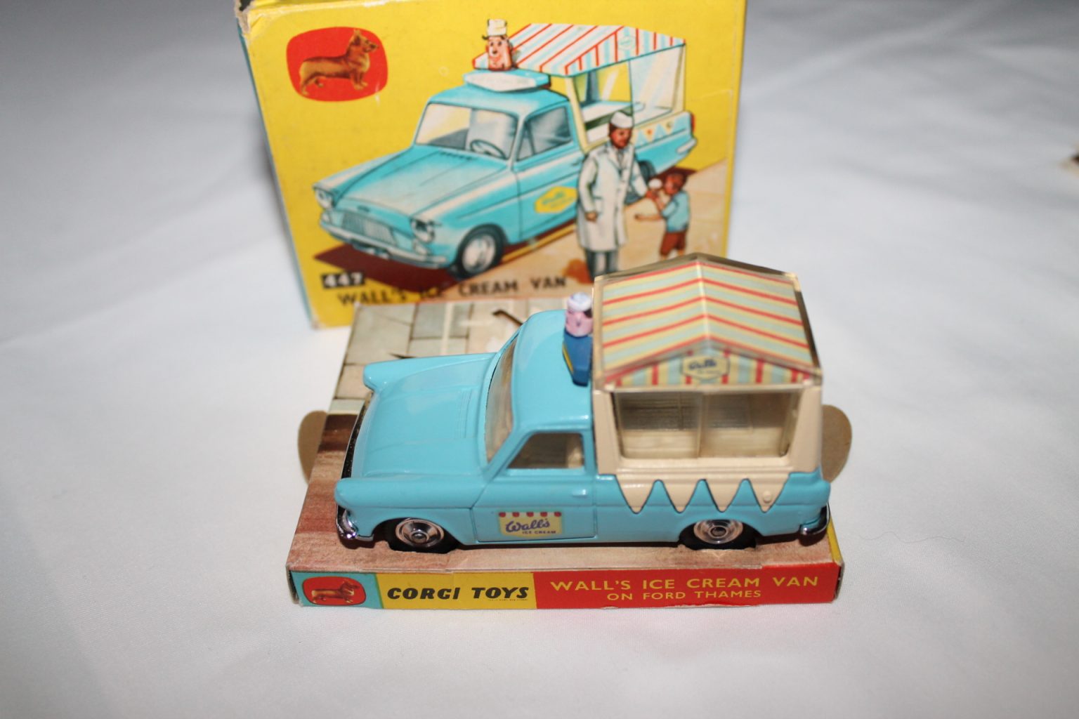Corgi Toys 447 Ford Thames Wall's Ice Cream Van - Diecast