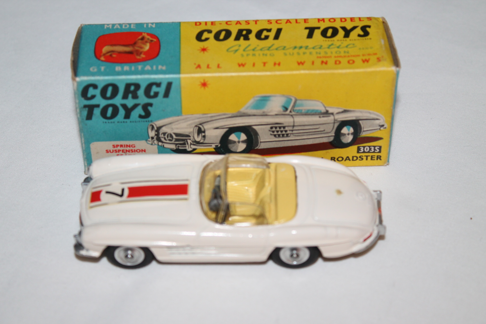 Corgi Toys 303S Mercedes Benz 300SL Open Roadster - Diecast