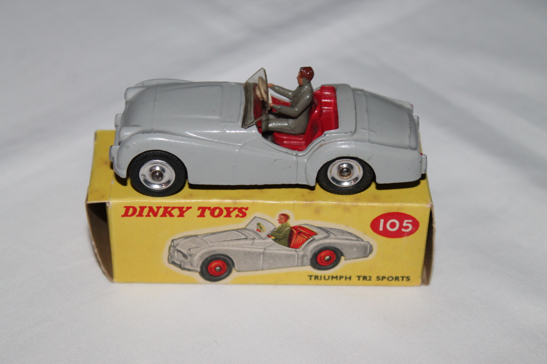 Dinky 105 Triumph T.R.2 Tourer | Almost Mint | Gloucester
