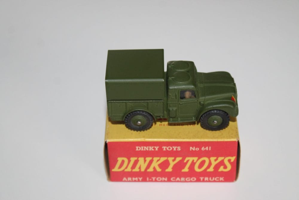 Dinky Toys 641 Army 1-Ton Cargo Truck with Windows - Diecast